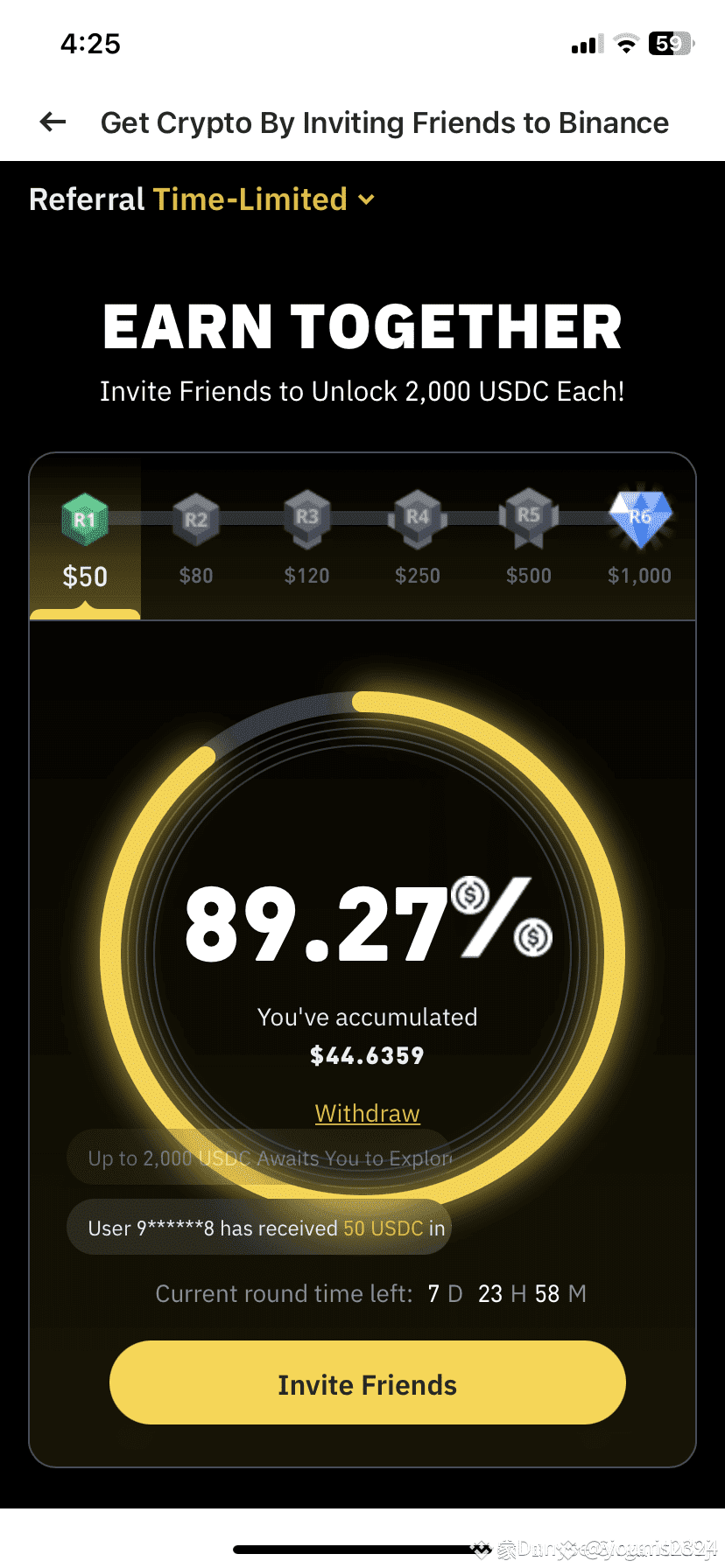 claims 1000 USDC token Free eaisy way to earn from binance | younis2324 on Binance Square