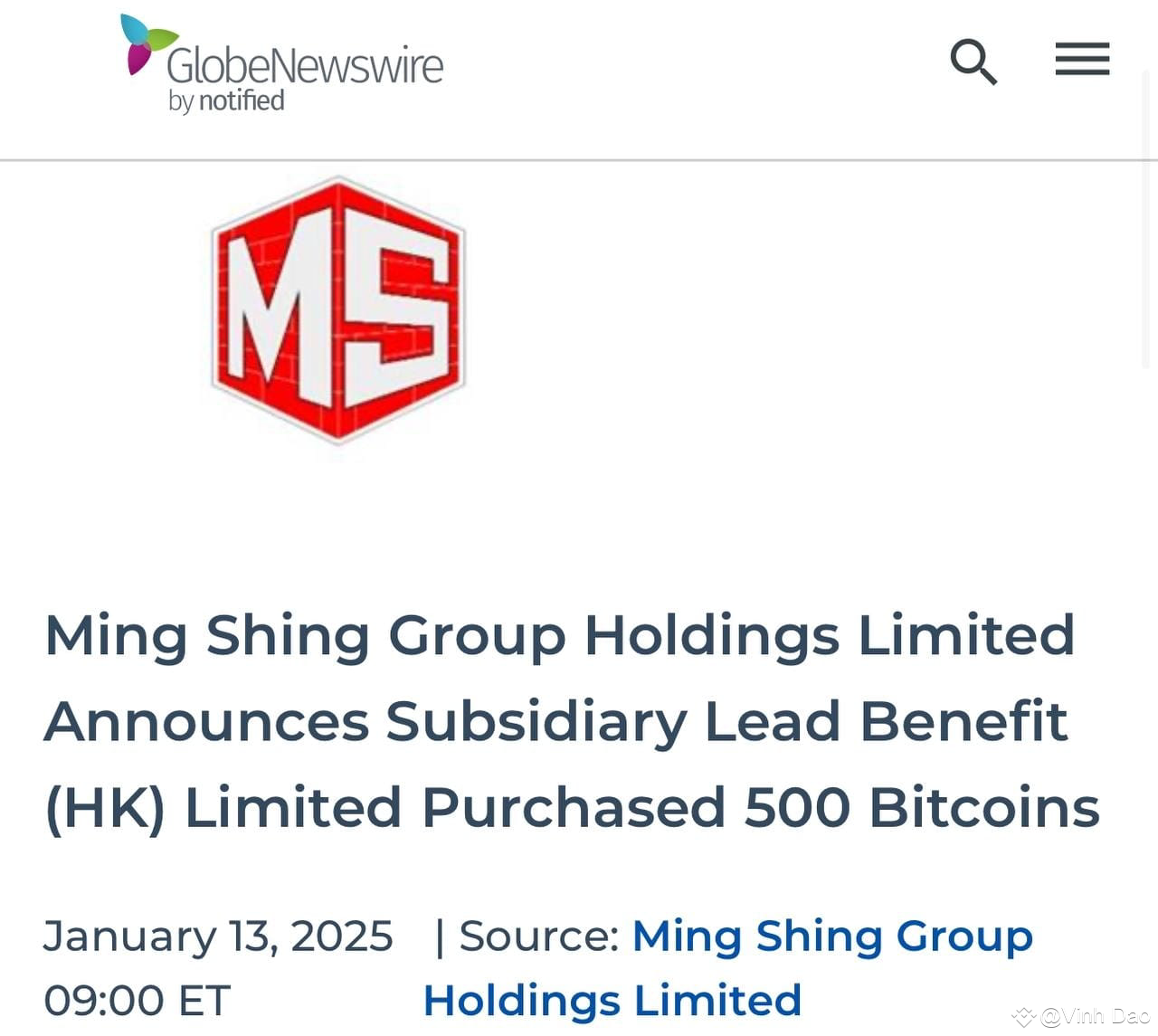 Ming Shing Group Holdings Limited, based in Hong Kong 🇭🇰, | Crypto Express VN on Binance Square