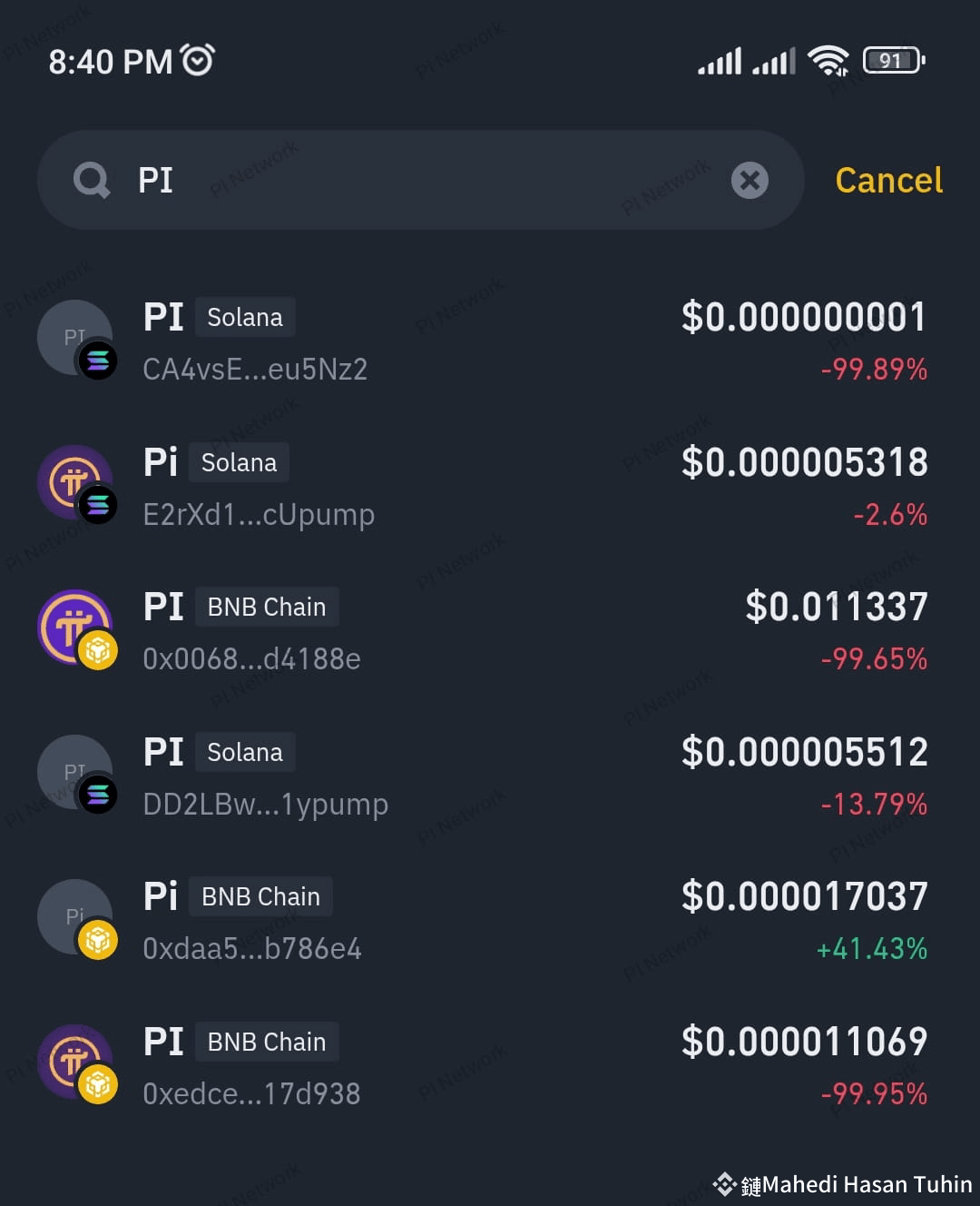 I saw ( #PI network) $PI price in KUCOIN WEB3 that was shock | Mahedi ...