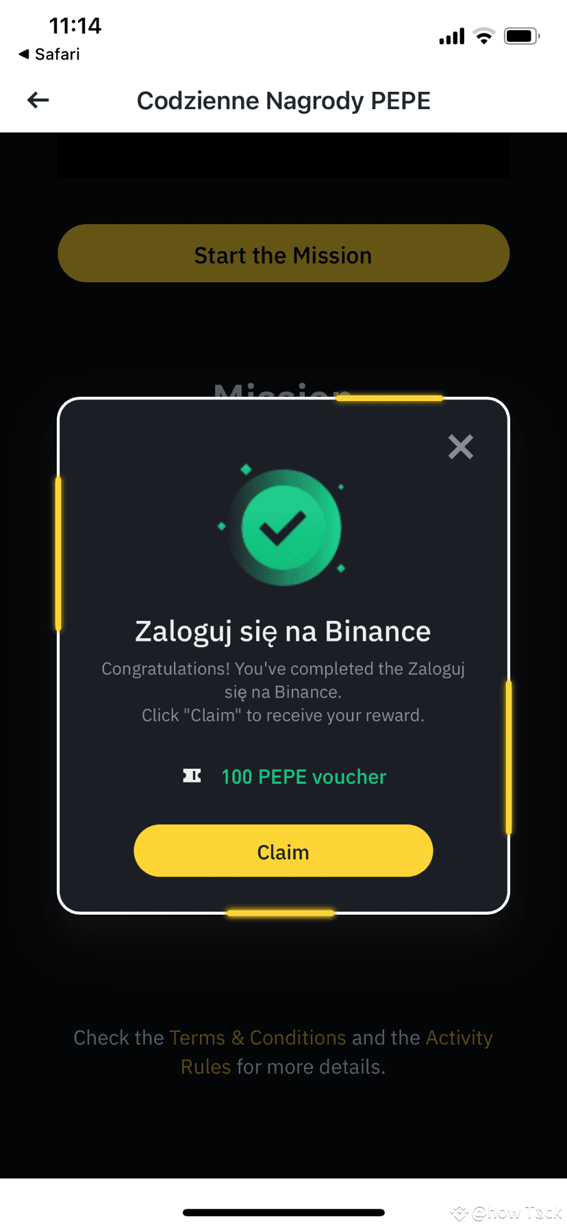 (1)1000 PEPE calm now free (2) 100 PEPE clam now more coin | how Tack on Binance Square