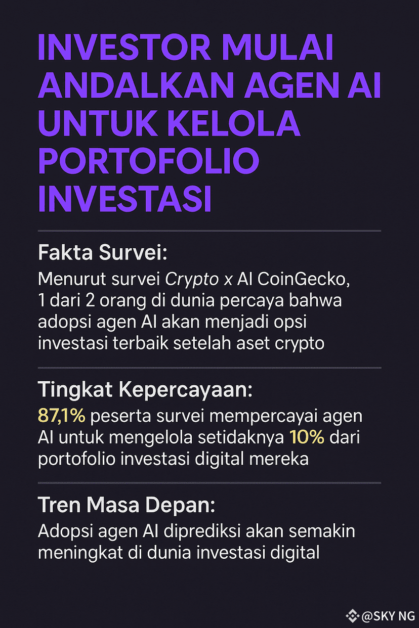 Investors Are Starting to Rely on AI Agents to Manage Invest | SKY NG on Binance Square