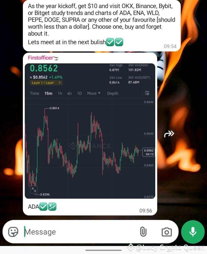 Zoom it and buy it $ADA | Lucy Crypto Queen on Binance Square