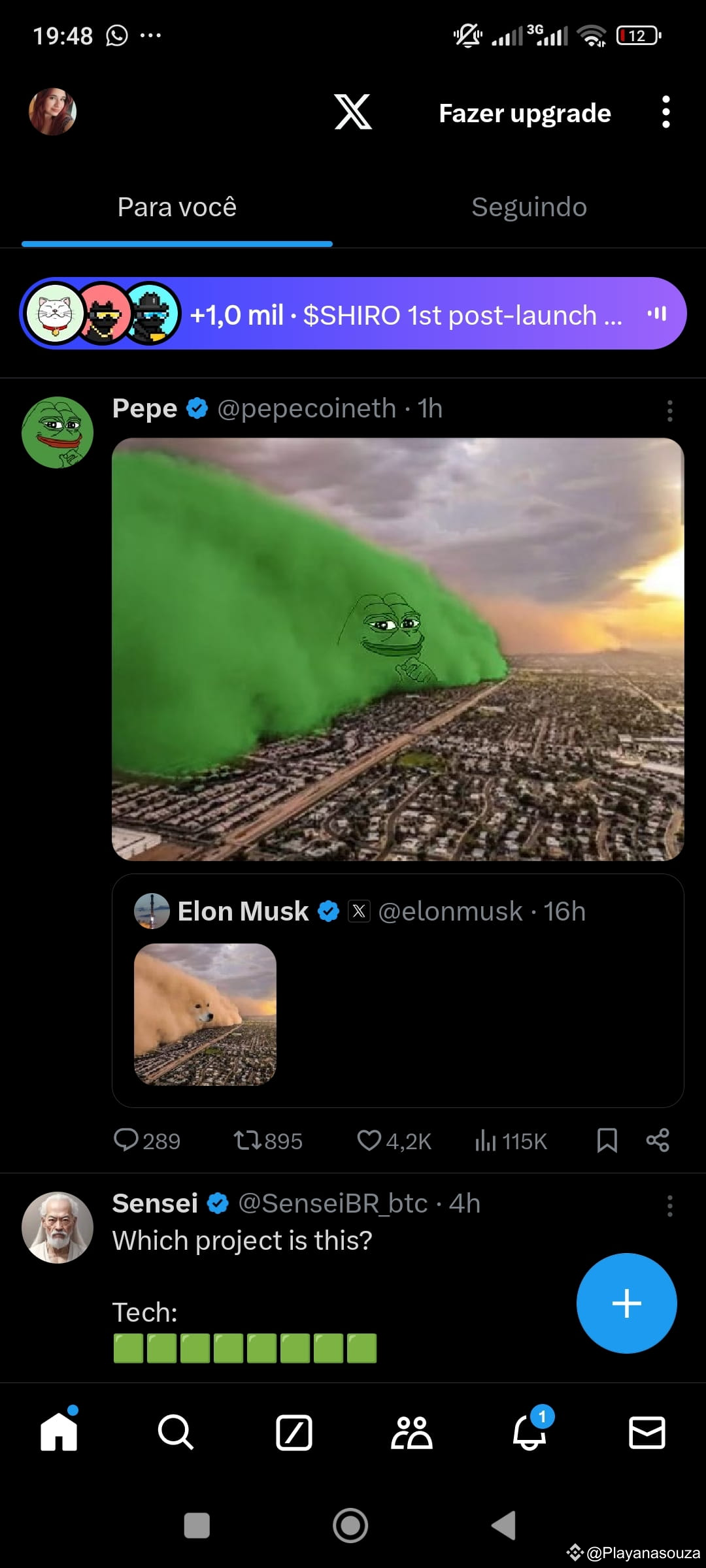 $PEPE #Elonmusk #pepecoin🐸 X the community is busy and ver ...