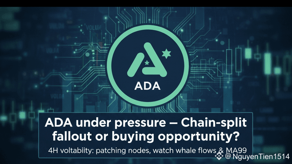 ADA stagnates after network split — short buy or stay away from the FUD ...