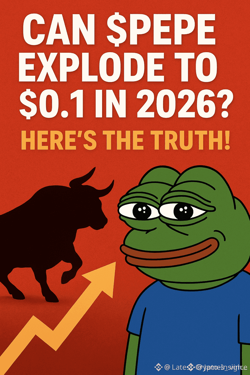 🔥 $PEPE to $0.1 in 2026? Here’s the RAW TRUTH! 🔥 The crypt | mr pattlo ...