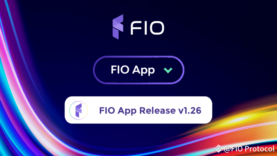 TECH ANNOUNCEMENT💻 FIO App Release v1.26💫 We launched th | FIO Protocol ...