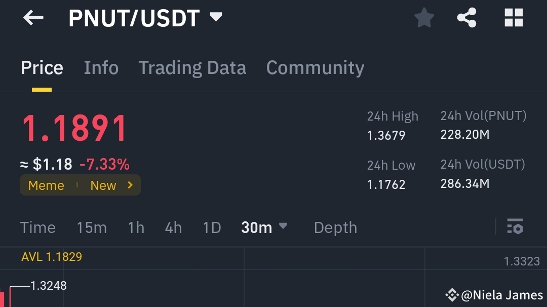 🚨 CRITICAL ALERT: $PNUT NEARS A DANGEROUS BREAKDOWN – MASSIVE MOVE IMMINENT! 🚨 The $PNUT chart ...