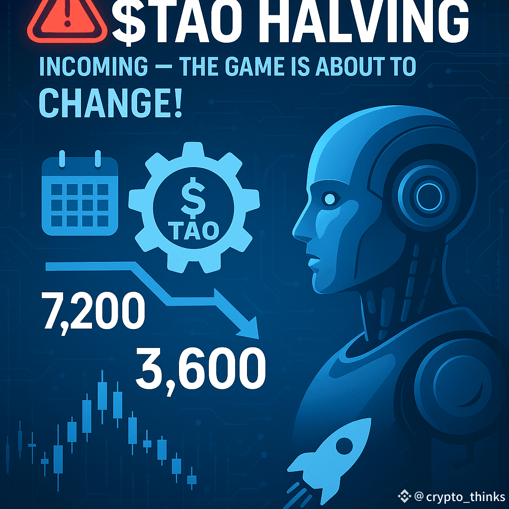 🚨 $TAO Halving Incoming — Trò Chơi Sắp Thay Đổi! 🤖 Nếu bạ | CRYPTO ...