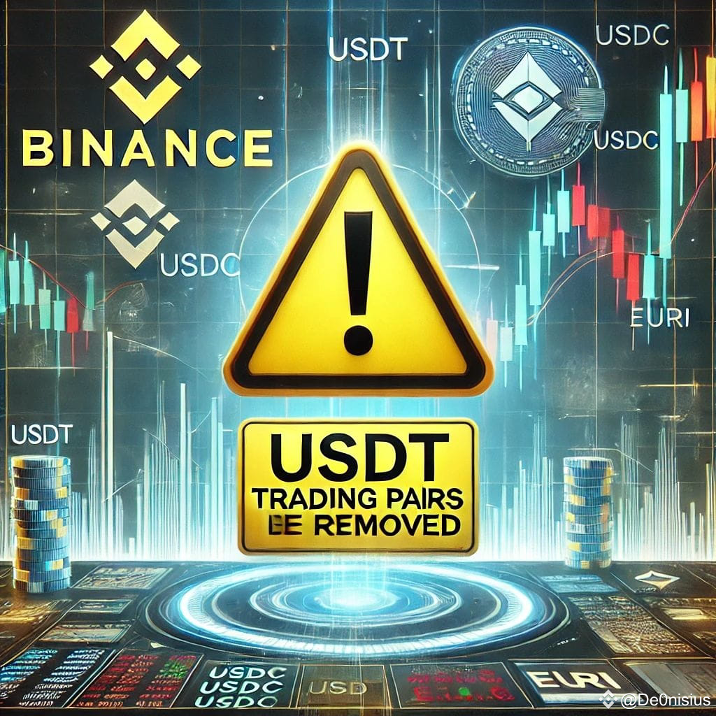 🚨 Binance elimina los pares de trading con USDT y otros sta | De0nisius ...