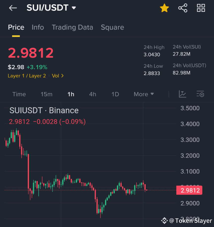 $SUI /USDT – Bounce From $2.8833 Support! Long Setup in Play | Token Slayer on Binance Square