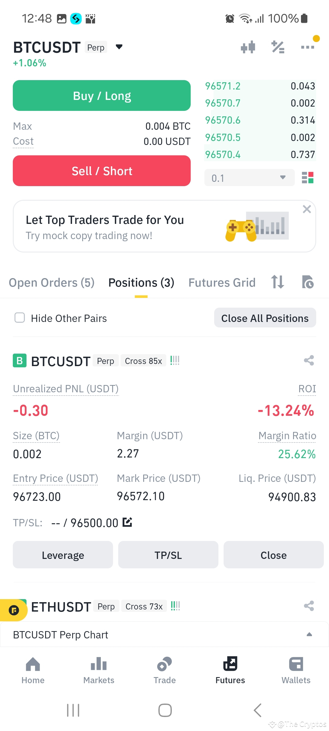 Should i hold or close $BTC . | The Cryptos on Binance Square