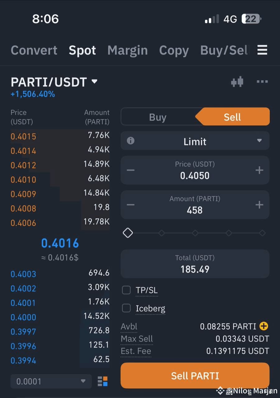 Why is it profitable to sell? $PARTI | Niloy Marjan on Binance Square