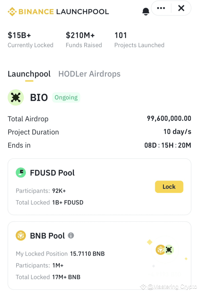 Are You Farming BIO Coin on Launchpool 🚀 Binance has intro | Mastering Crypto on Binance Square