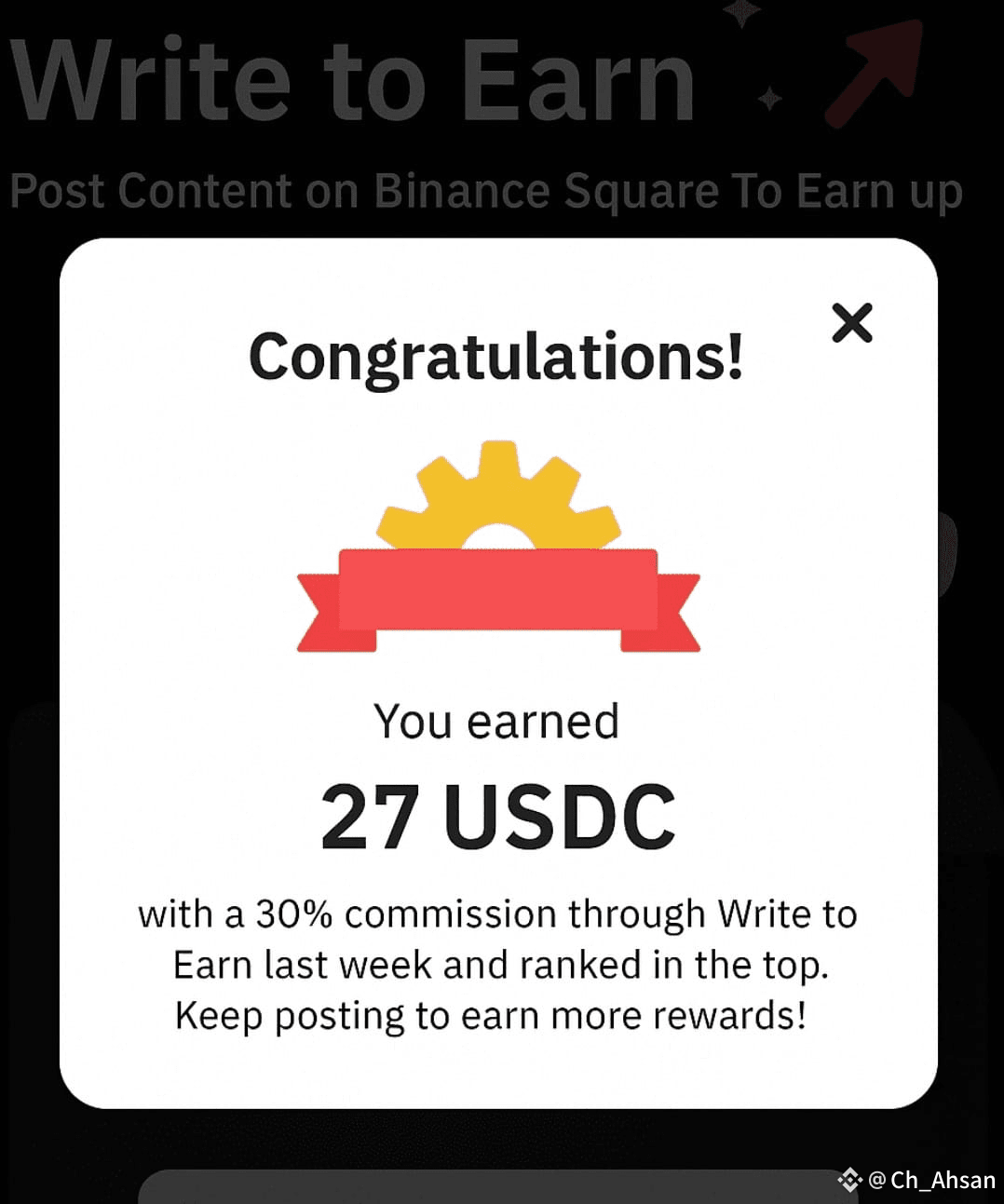 Yes brother see that's the power of binance 😼 ️‍🔥 | Ch_Ahsan on Binance Square