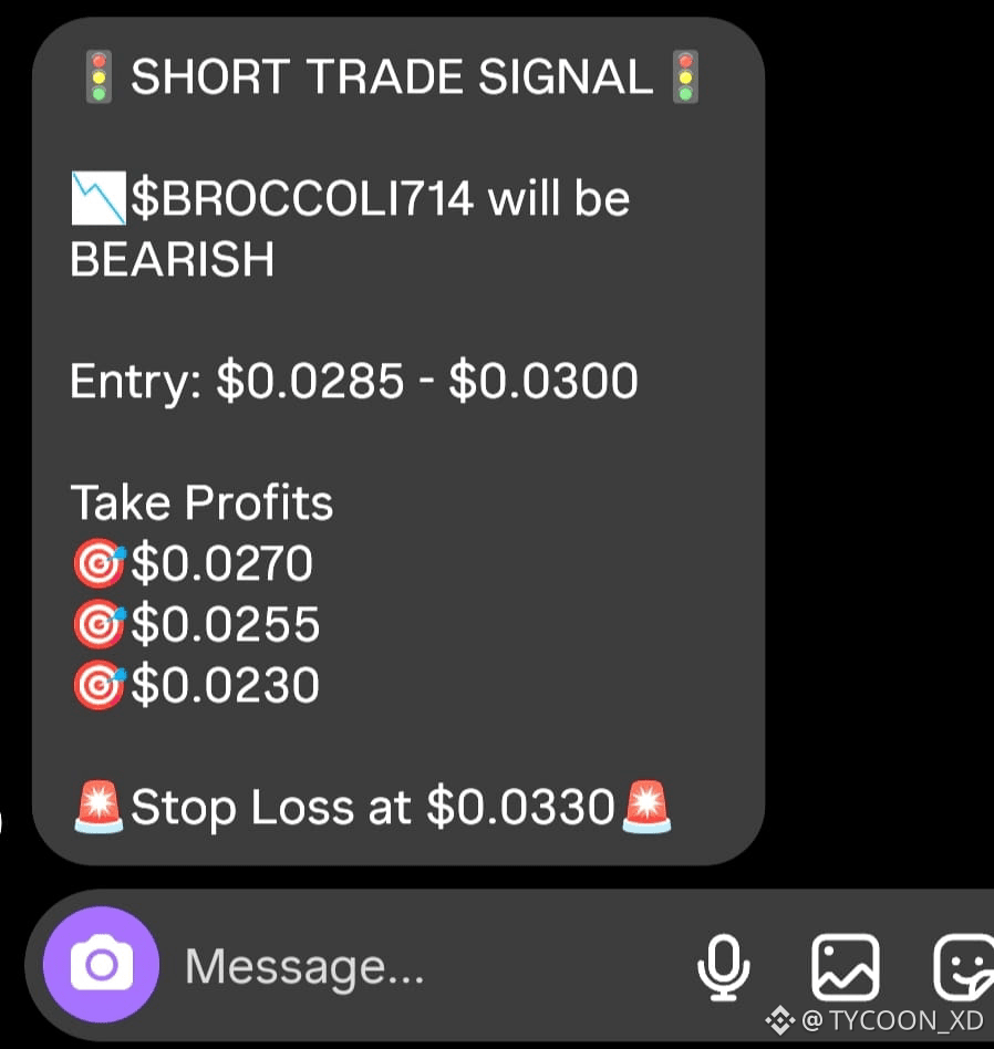 Three Signals ALTOGETHER 1. Short $BROCCOLI714 2. Long $BE | TYCOON_XD ...
