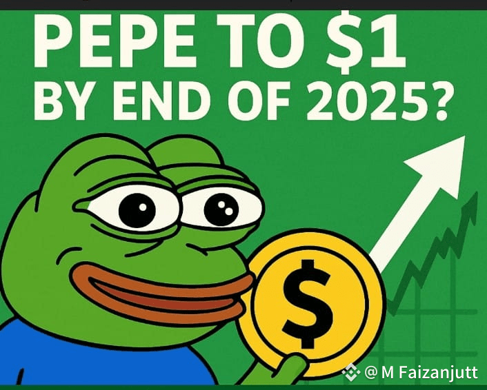 $PEPE 🥵 What if PEPE hits $1 by the end of 2025? Think | M Faizanjutt ...