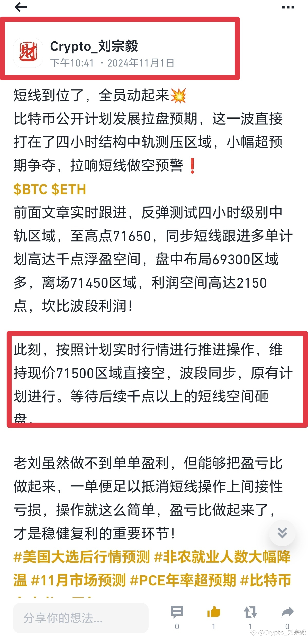 Callback intensity has increased 💥 A small waterfall has di | Crypto ...