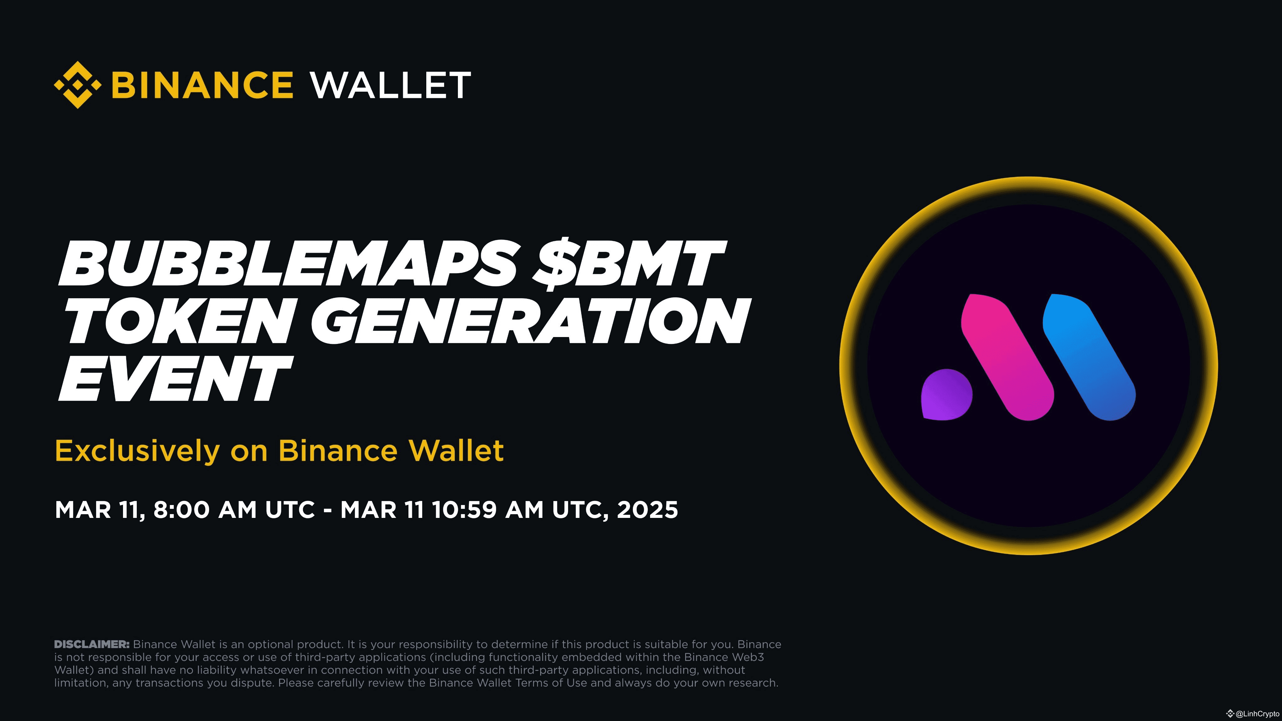The Token Generation Event (TGE) exclusive third of Binance ...