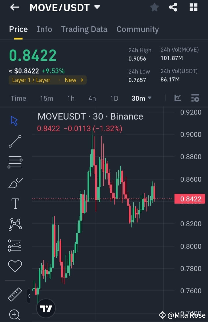 $MOVE /USDT Slight Recovery Momentum Update Alert !💥💯📈 | Mila Rose on ...