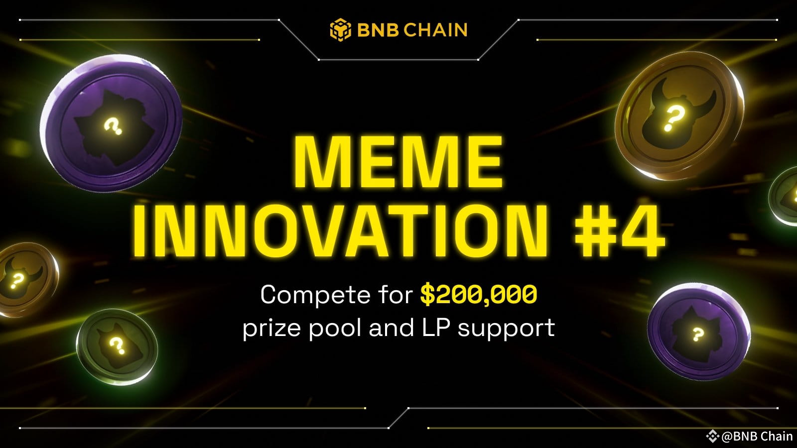 Meme Innovation #4 Round 1 is now live! 👀 Launch your | BNB Chain on ...