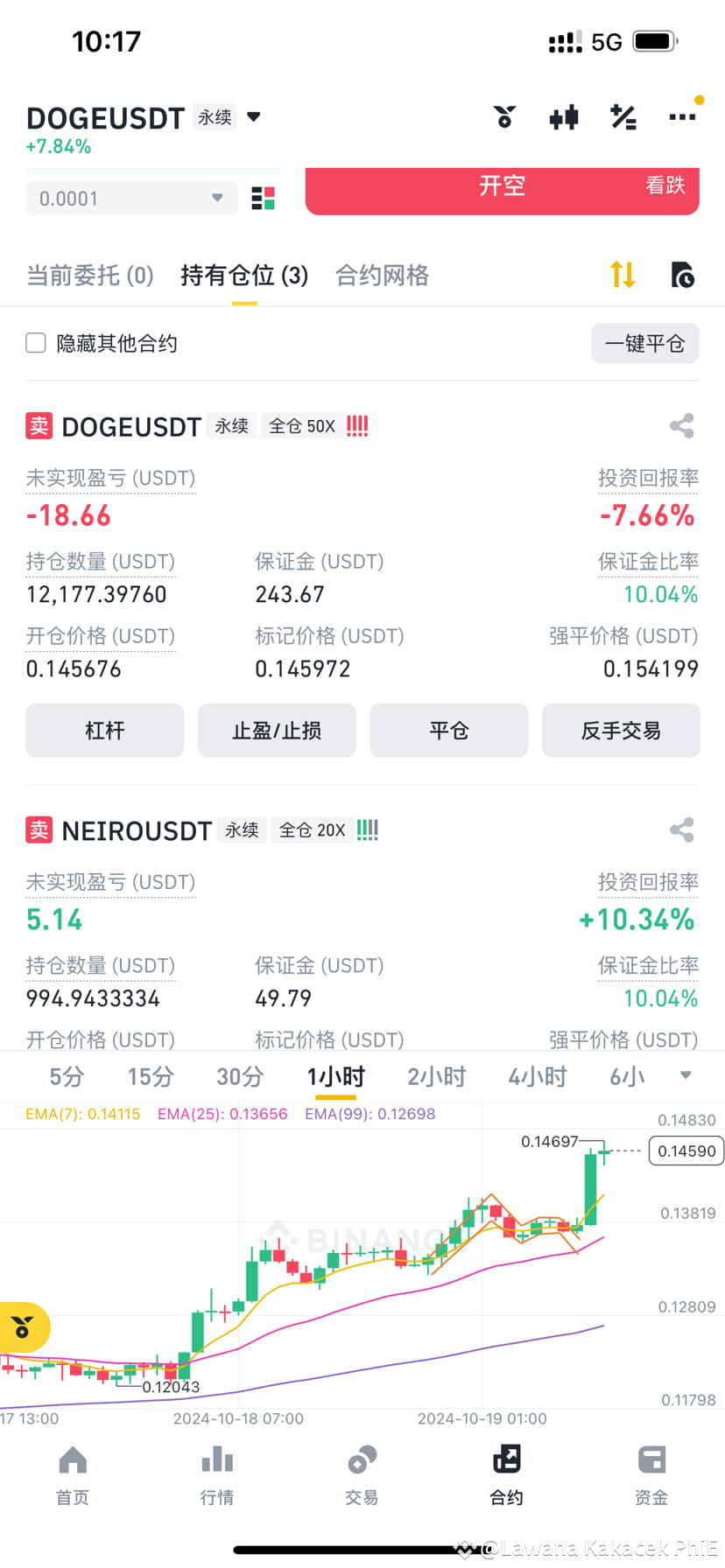 $DOGE Another day of being walked by the dog $BTC | Lawana Kakacek PhiE ...