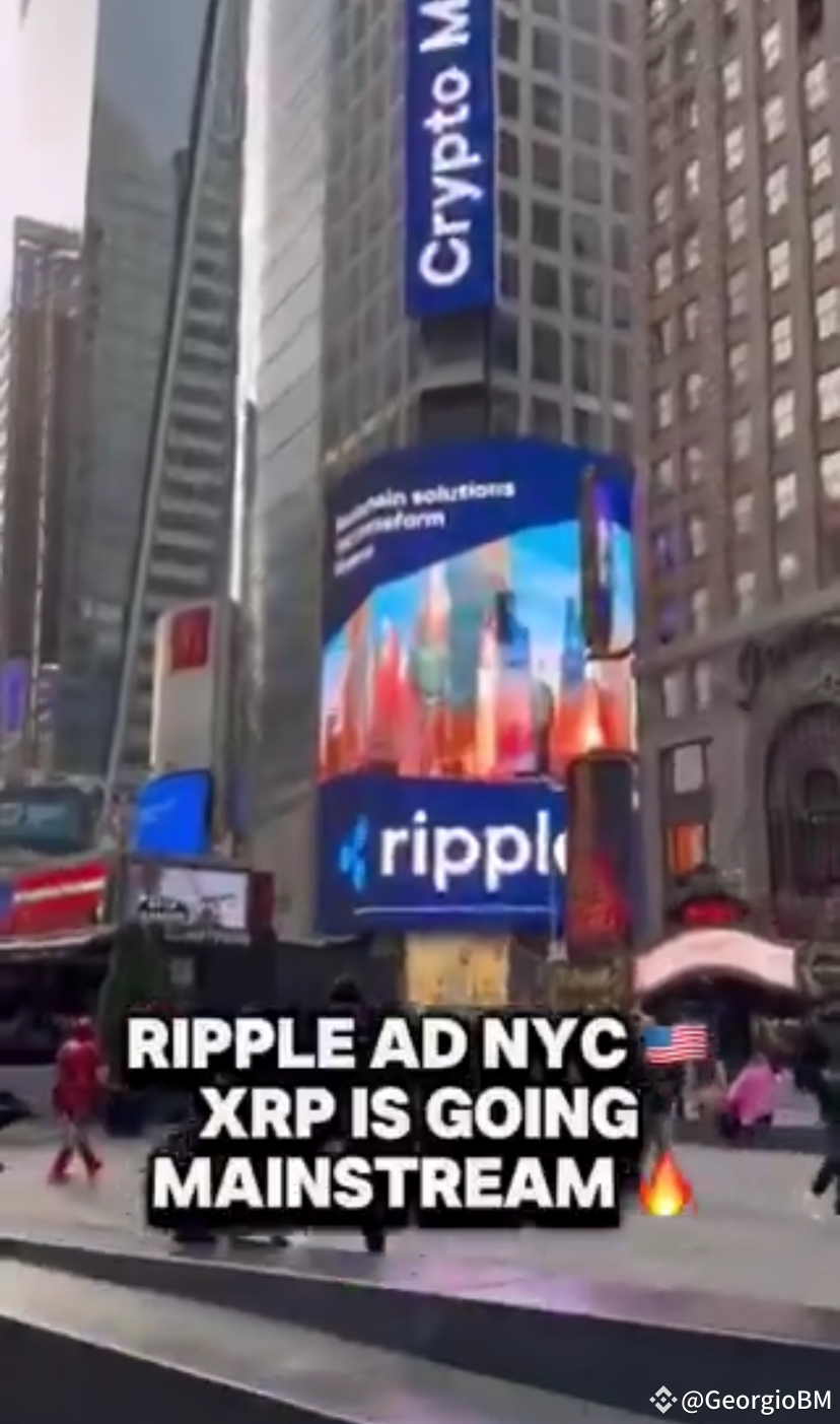 MASSIVE @Ripple Network Ad in NYC 🇺🇸 $XRP is going mains | Giø on ...