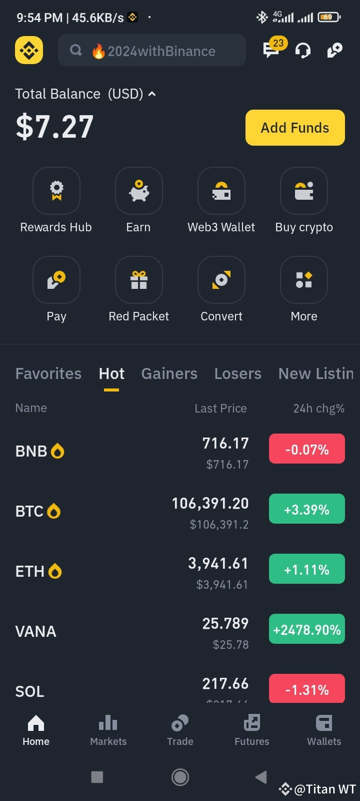 100 usdt will make my day. 1037191101 #usdt #gift | Titan WT on Binance ...