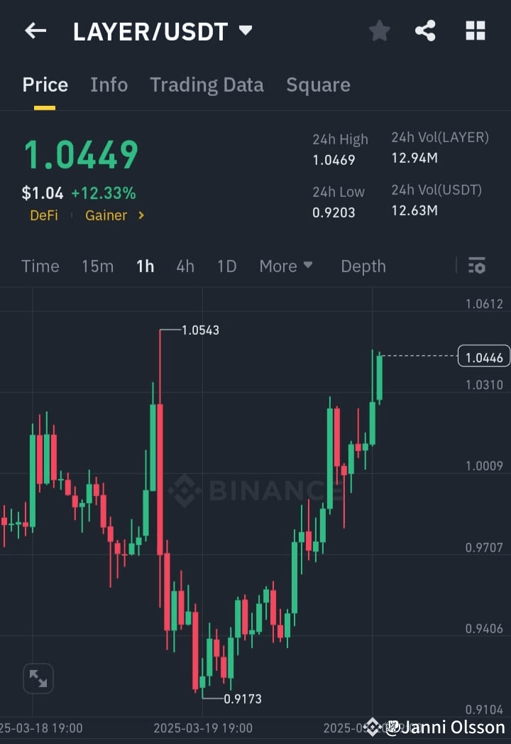 $LAYER LAYER/USDT Bull Run Alert 🚀 LAYER has surged +12. | Janni Olsson on Binance Square