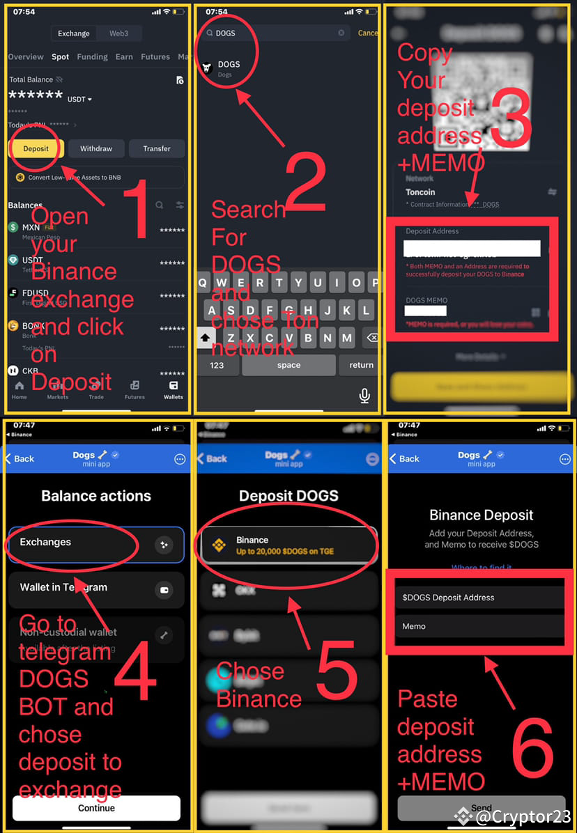 How to Deposit DOGS on Binance Before the Crowd!💸🐶 before | Cryptor23 ...
