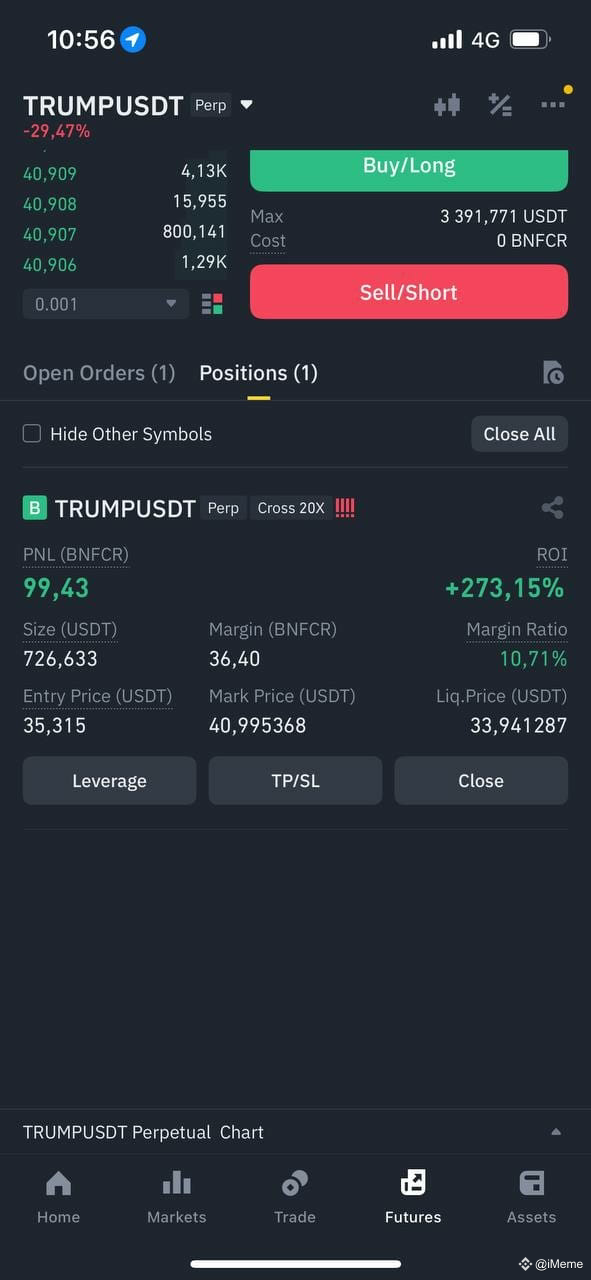 here is the outcome of my deal | iMeme on Binance Square
