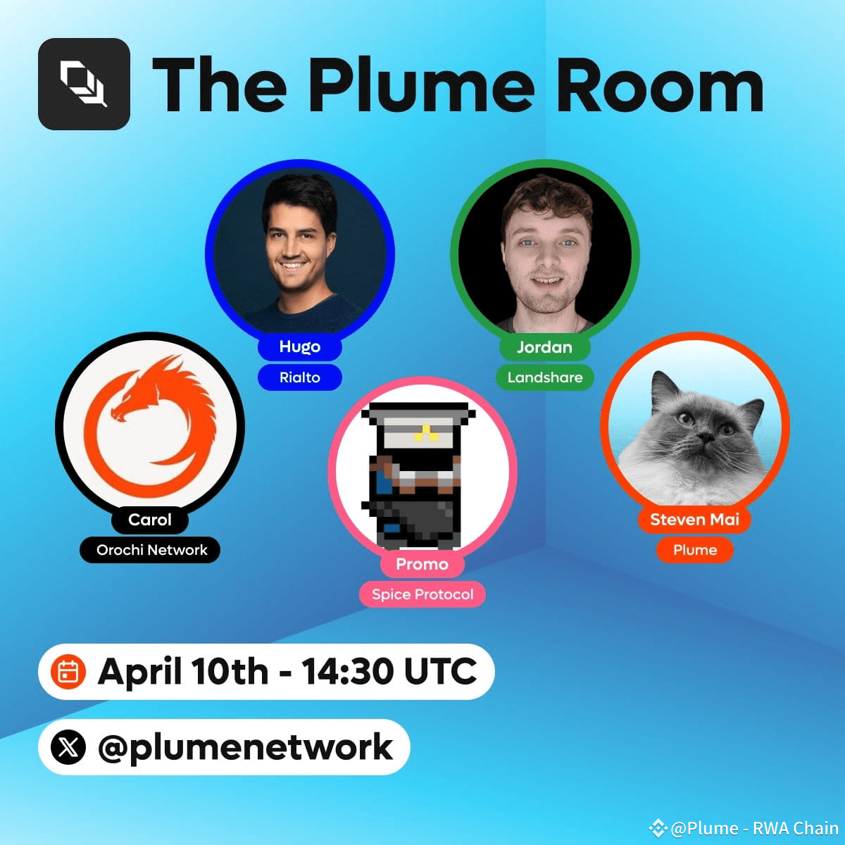 Tune into The Plume Room! 🎙️ Listen in with @stevenmai_ as | Plume - RWA Chain on Binance Square