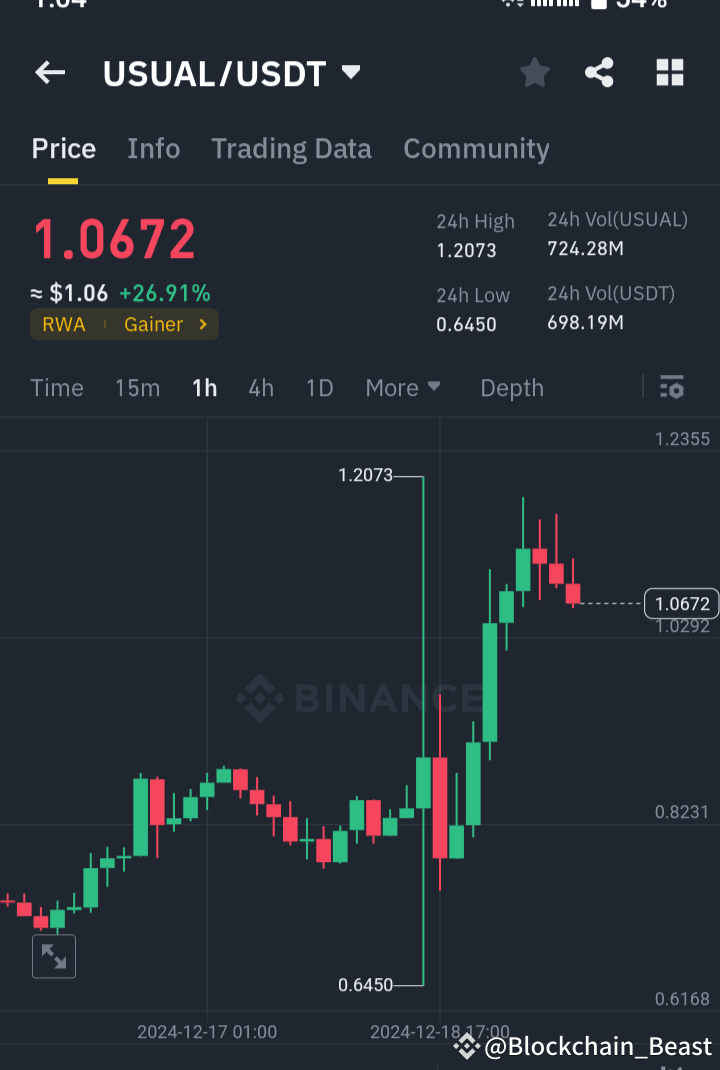 $USUAL USDT/US Dollar Analysis: Strategic Insights at 1.0 | Blockchain_Beast on Binance Square