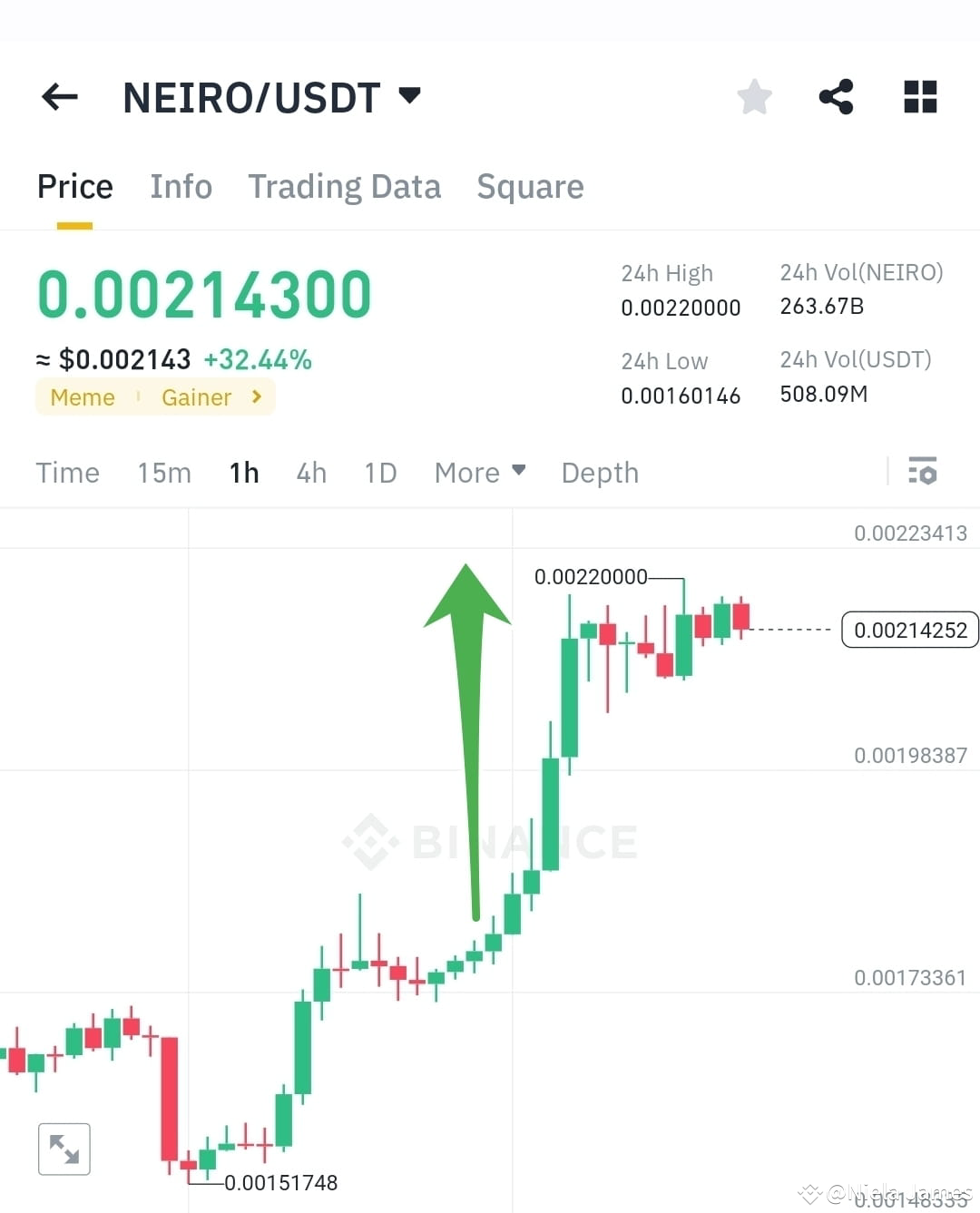 The $NEIRO /USDT pair has experienced an impressive surge, c | Niela James on Binance Square