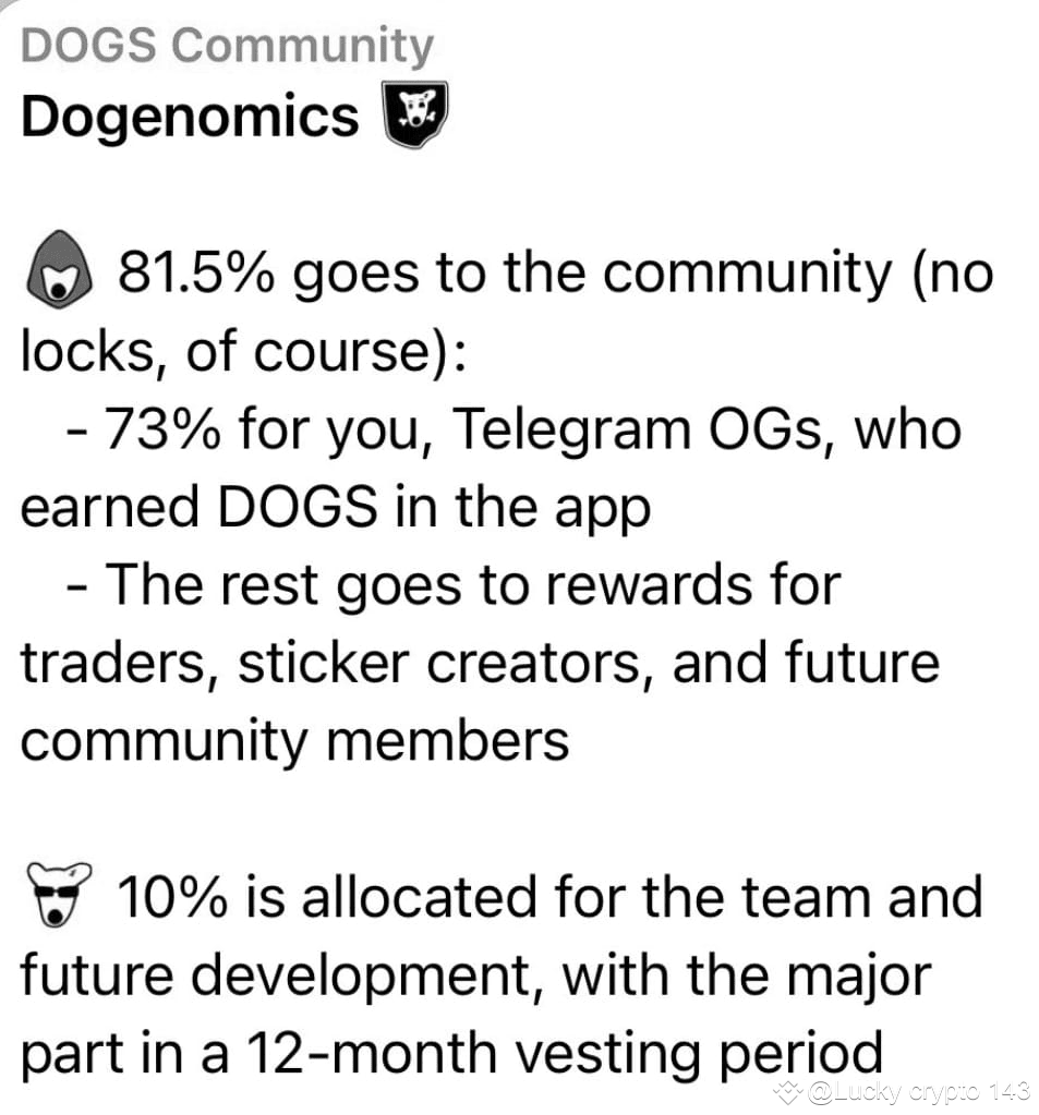 #DOGS BREAKING: $DOGS just shared the official tokenomics | Lucky ...
