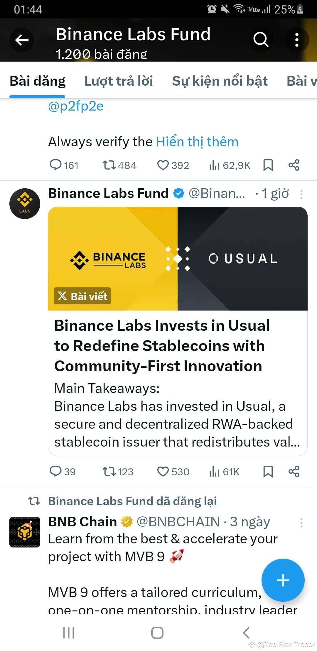 $USUAL If Binance Labs invests again, what difference does i | The Rick Trader on Binance Square