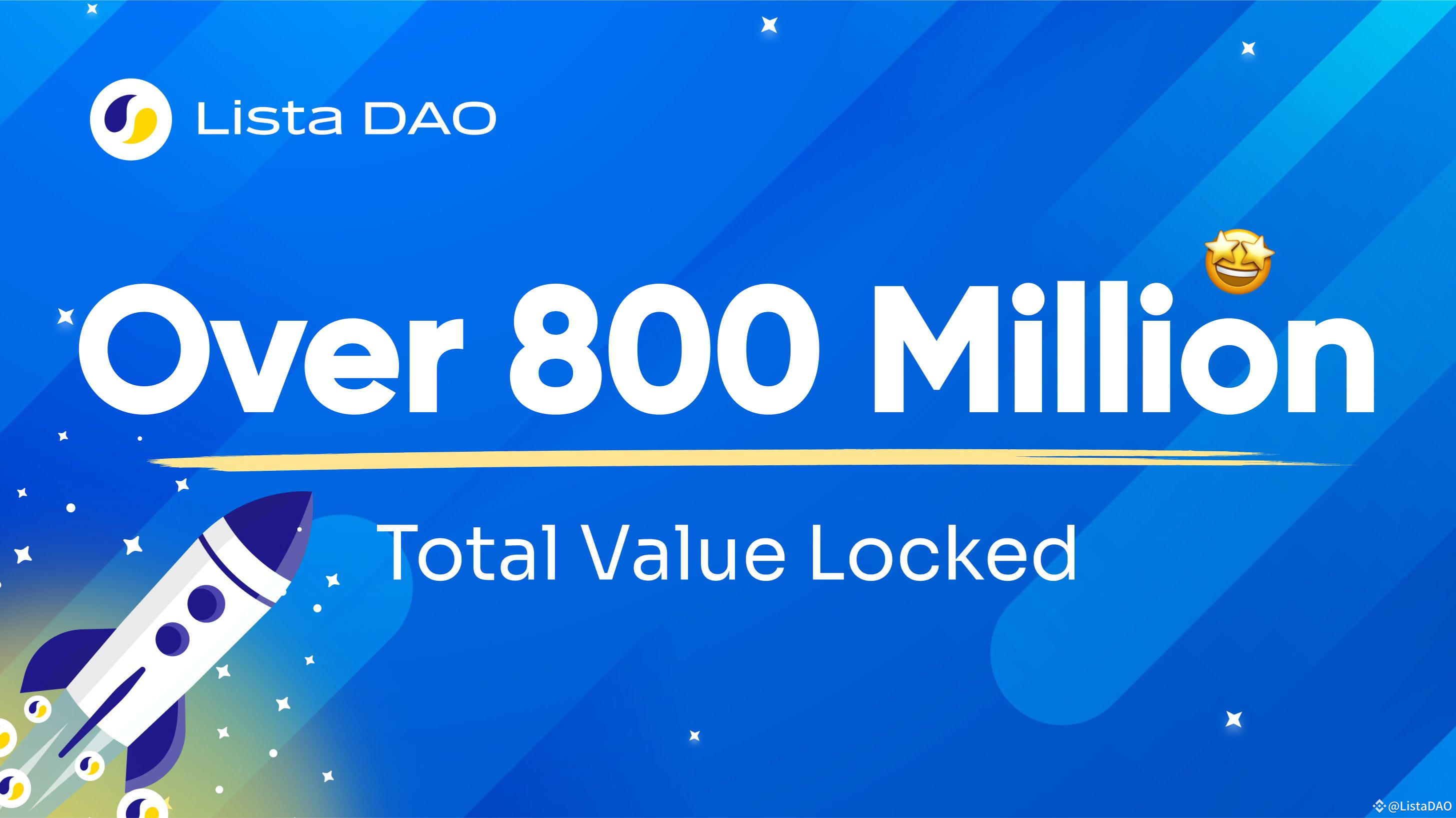 Smashed 800M TVL📈📈 Just getting started, Who's with us to | ListaDAO on ...