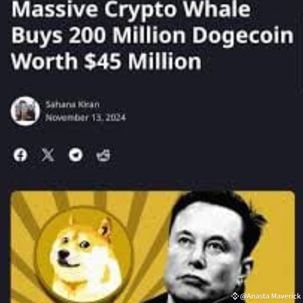 Massive Dogecoin Whale Moves 1.1 Billion DOGE: Is a $1 Rally | Anasta Maverick on Binance Square
