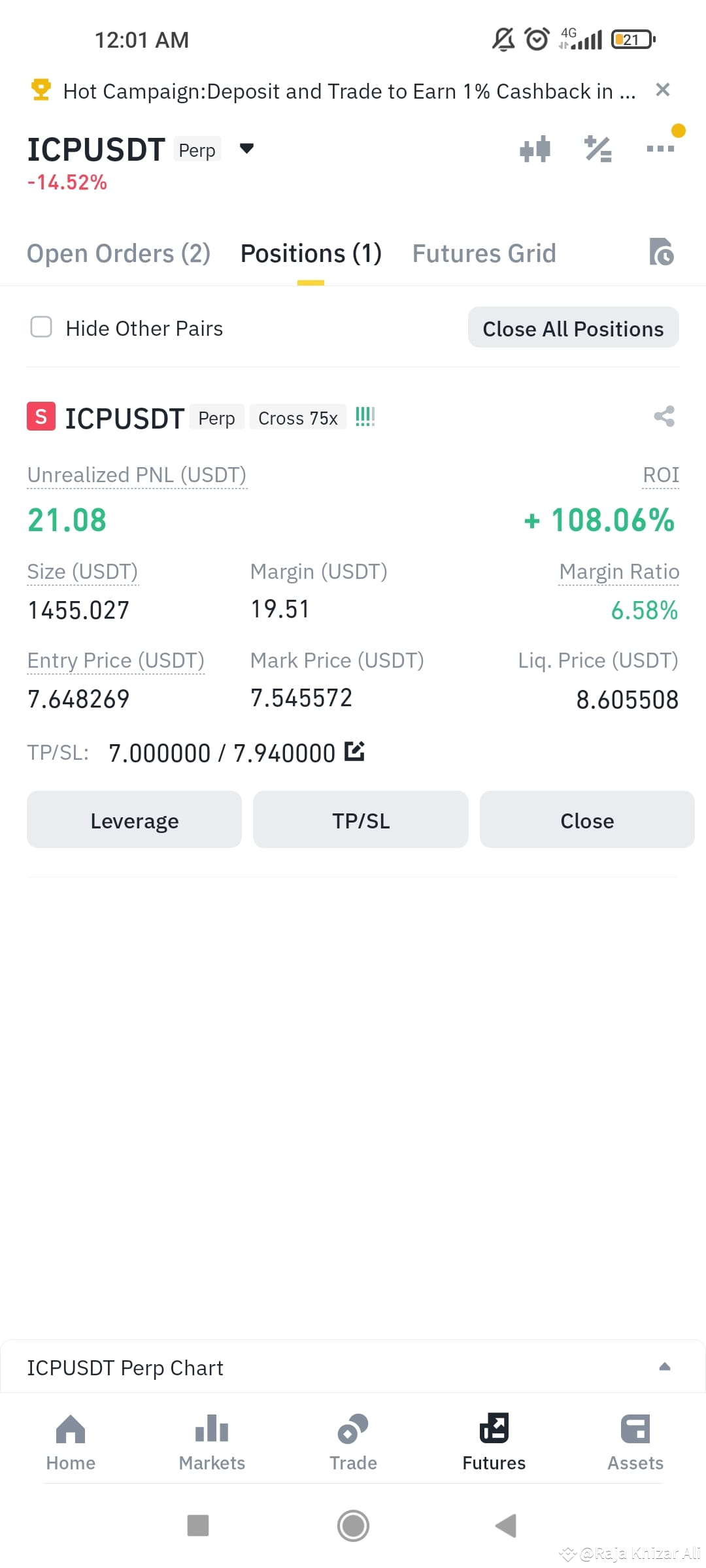 😎 go down go down | Raja Khizar Ali on Binance Square