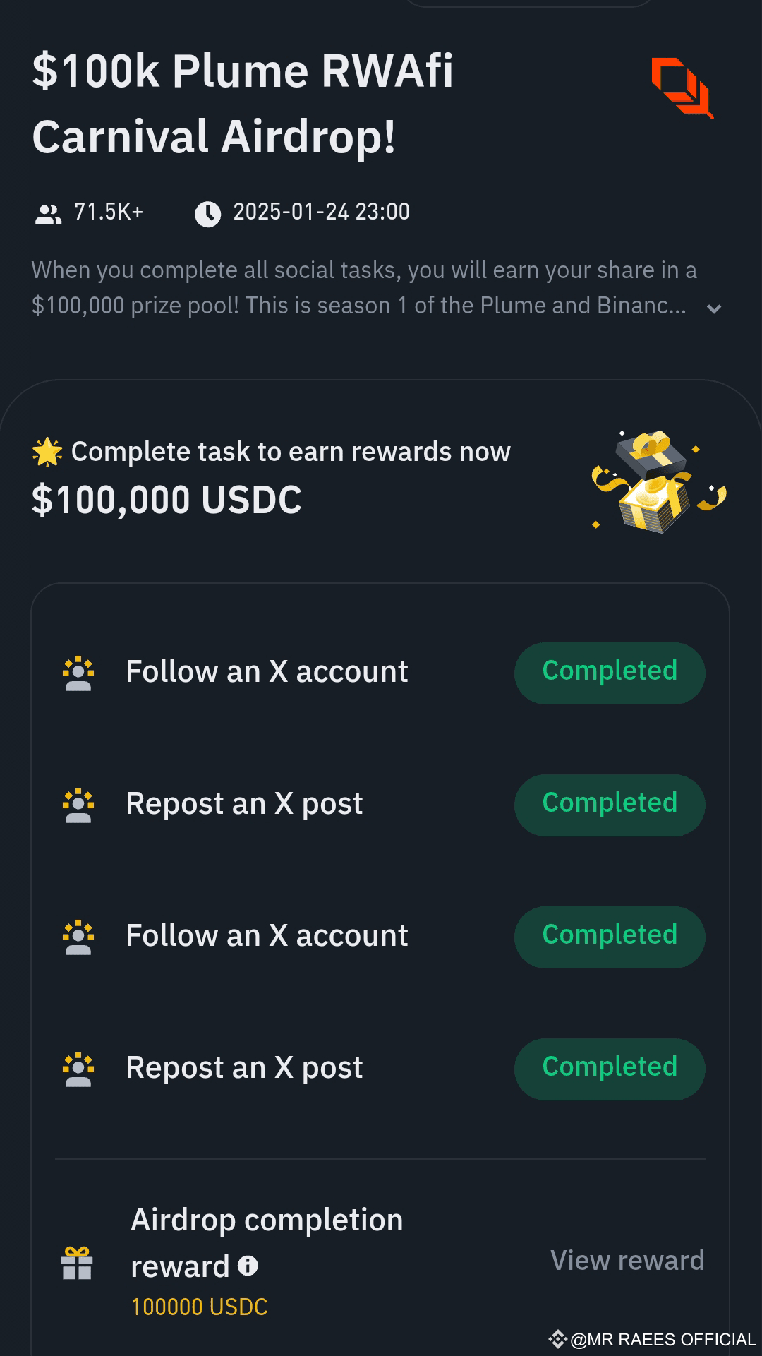 Introducing Plume’s L1 RWAfi Airdrop! Plume is launching an | MR RAEES OFFICIAL on Binance Square