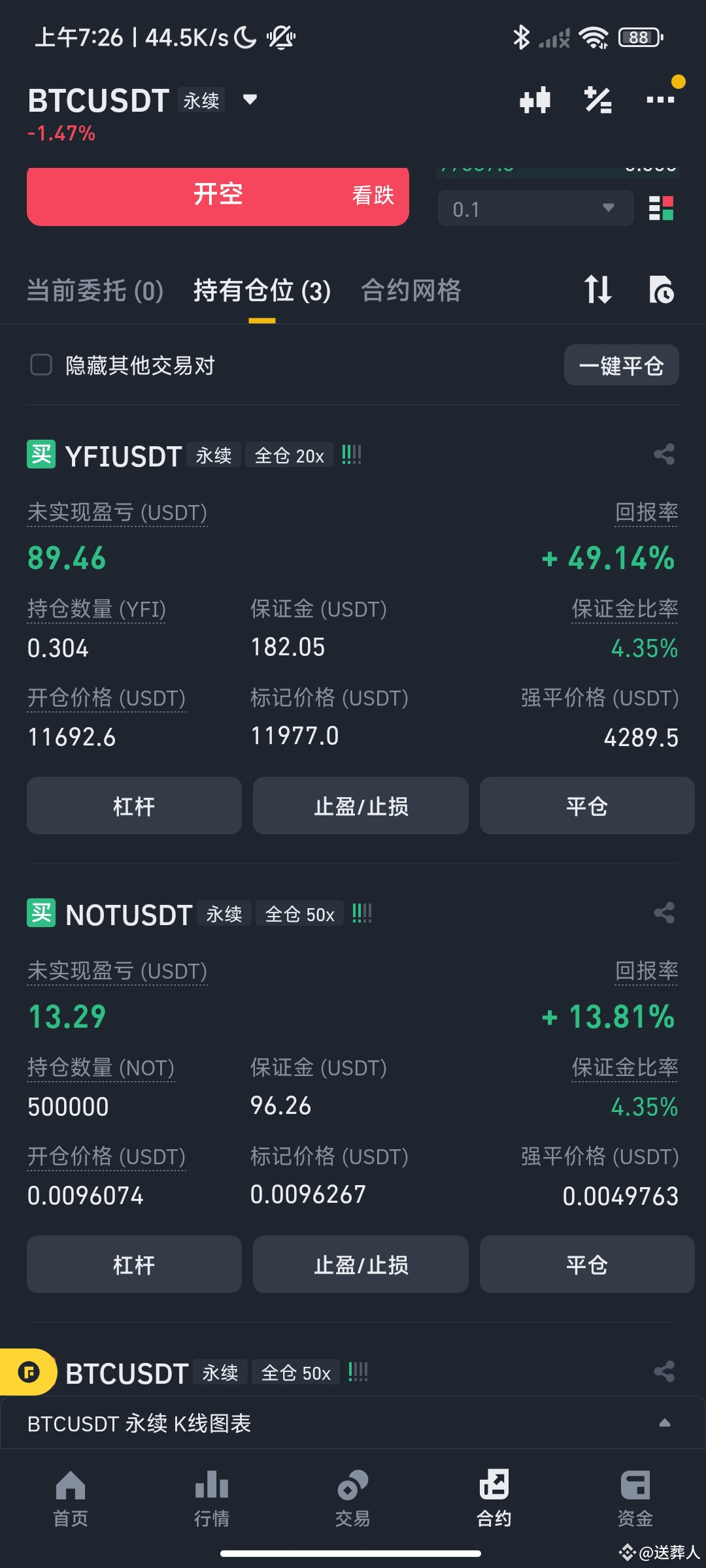 $YFI The spot was not bought, couldn't help but go long, gi | 不易 on ...