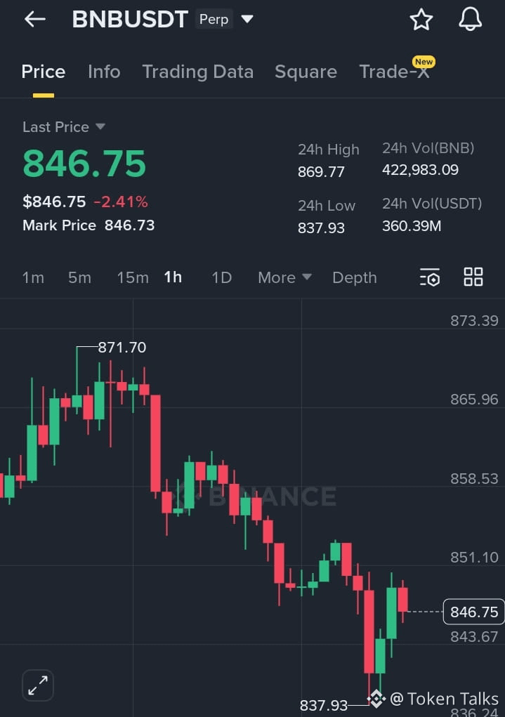 $BNB Holding Demand After Sharp Sweep — Reversal | Token Talks on ...