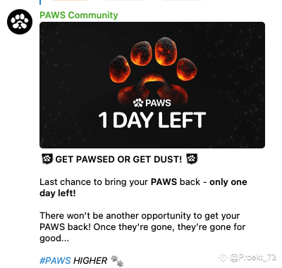 Today is the day of the PAWS project snapshot. If you have c | Proekt_73 on Binance Square