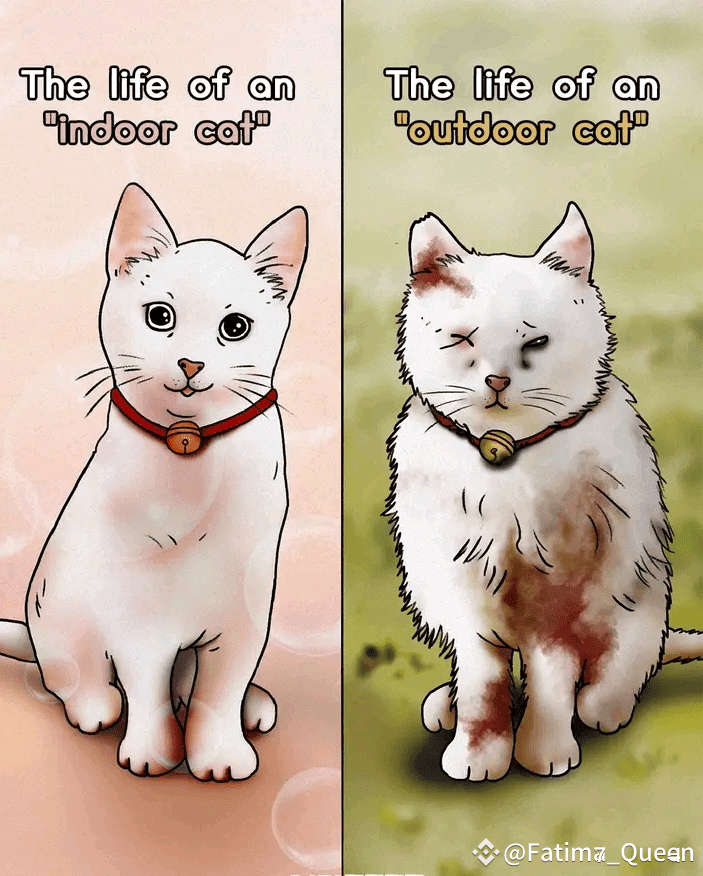 The life of "indoor" and "outdoor" cats can look extremely d | Fatima ...