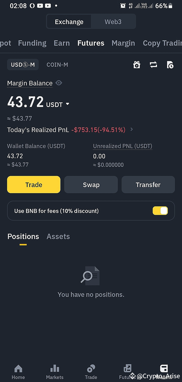 what a day....lost all my earnings | Crypto_Arise on Binance Square