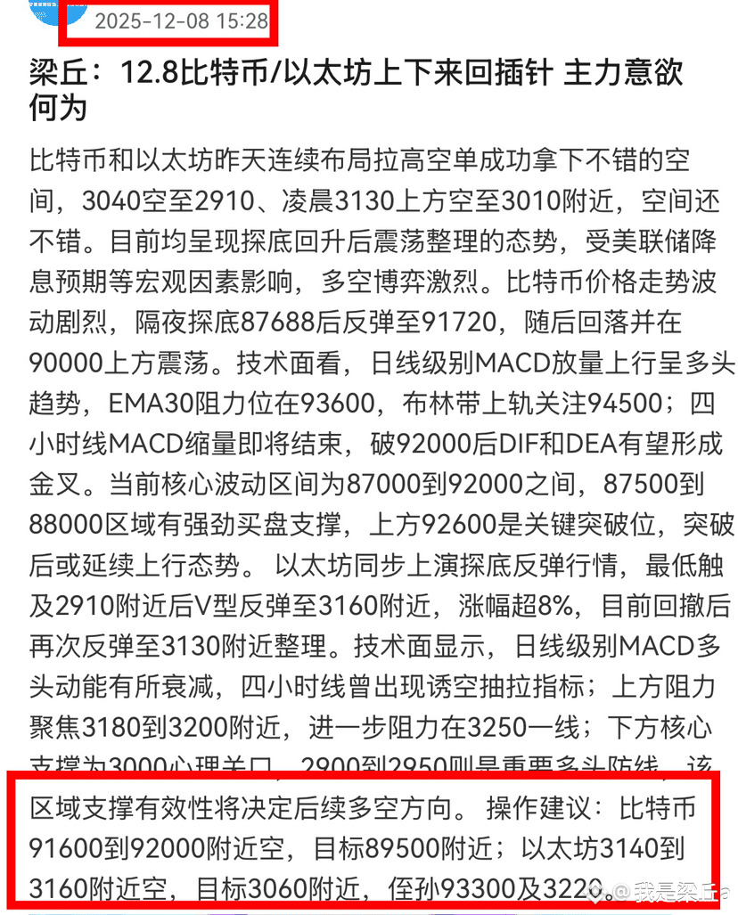 Liang Qiu: 12.9 Bitcoin/Ethereum short position take profit, | 顾景辞 on ...