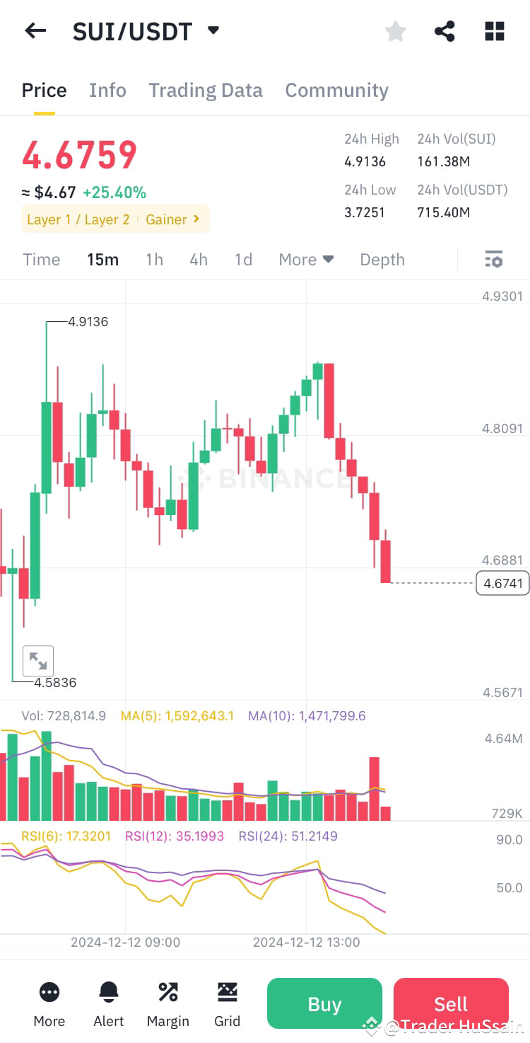 🌟 $SUI on the Rise! 🚀 +25.40% in 24H 🔥 Layer 1 & Layer | Trader HuSsain on Binance Square