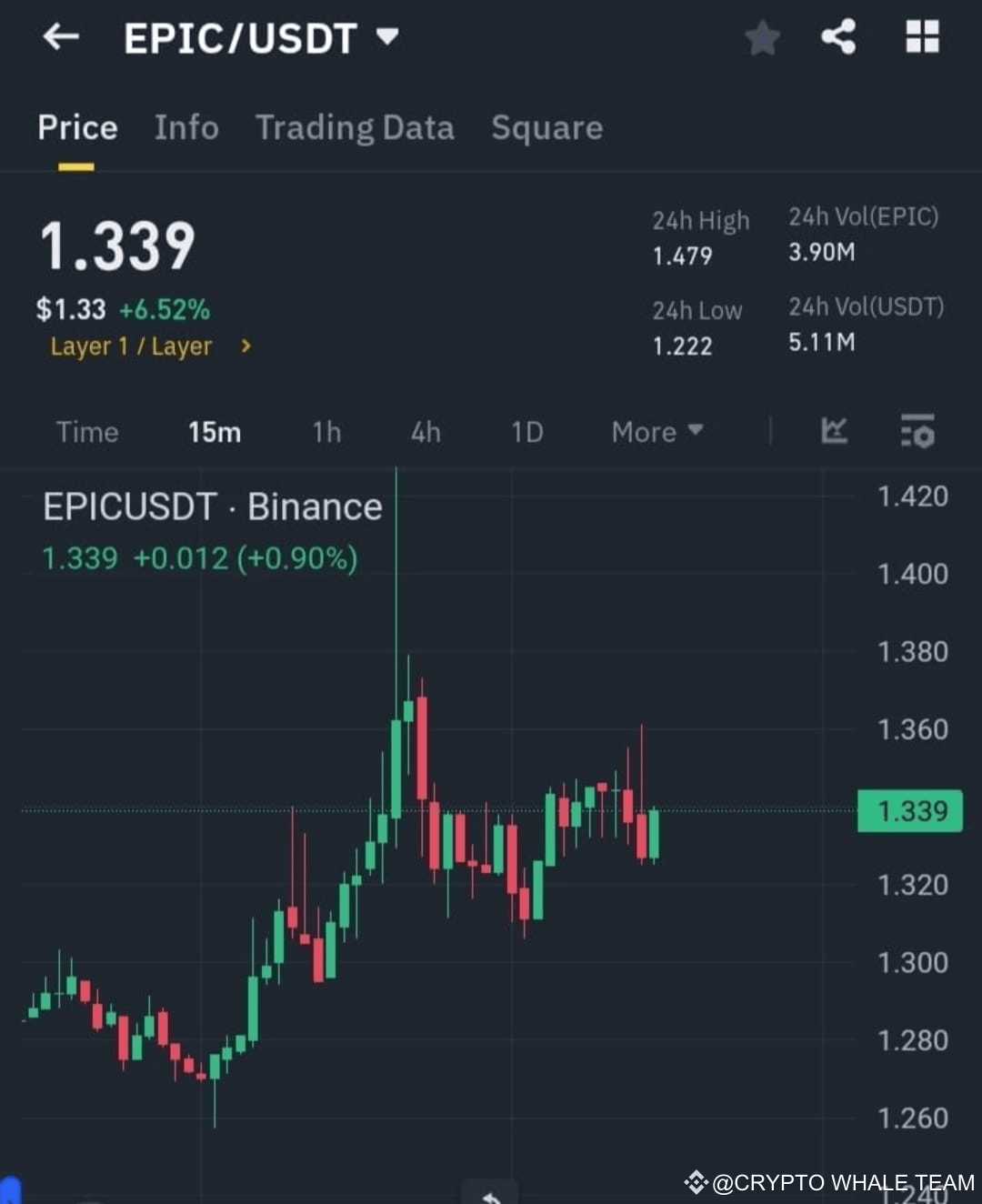 🚀 $EPIC /USDT – Breakout or false breakout? 🔥 Current pric | CRYPTO WHALE TEAM on Binance Square