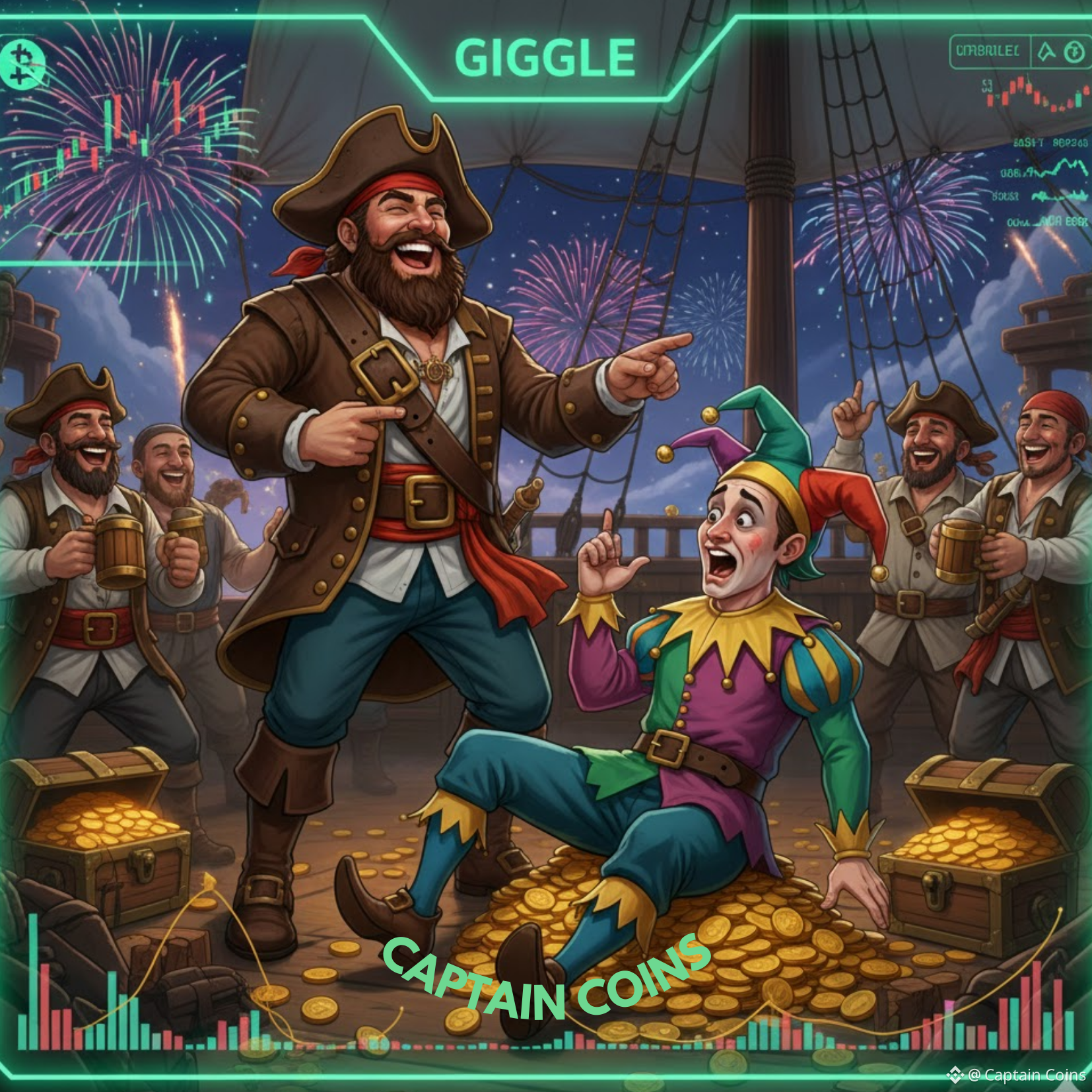 $GIGGLE We are sailing in waters of 69.24 USD, and the | Captain Coins ...