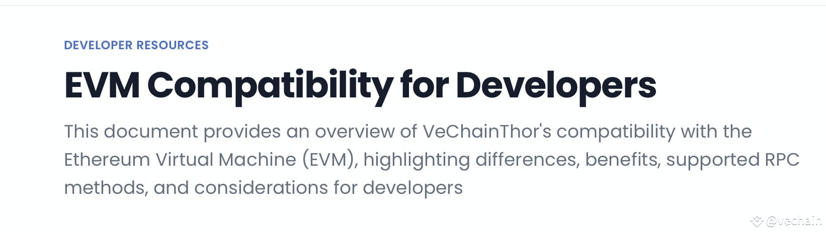New VeChain EVM Developer Docs just went live! We published | vechain on Binance Square