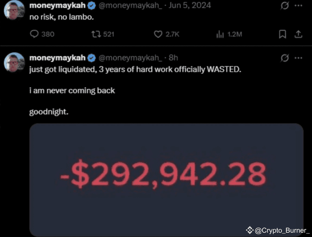 From “No risk, no Lambo” to “Goodnight” 😭 The market humb | Crypto ...